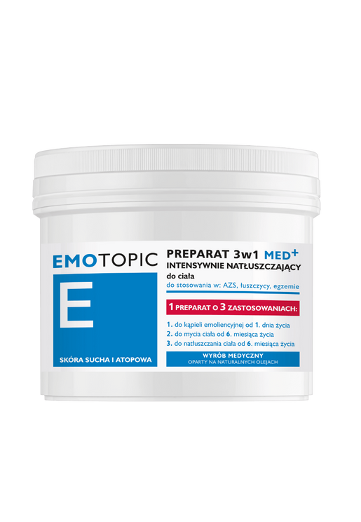EMOTOPIC PREPARAT 3w1 INTENSYWNIE NATŁUSZCZAJĄCY MED+ do ciała 500 ml