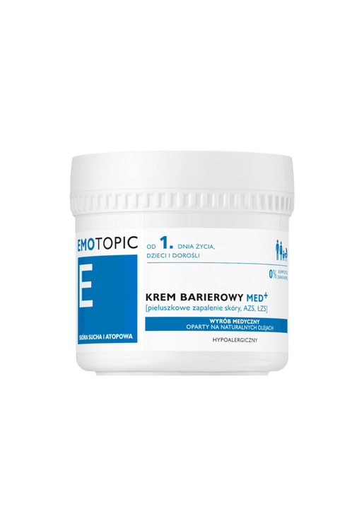 EMOTOPIC KREM BARIEROWY MED+ [pieluszkowe zapalenie skóry, AZS, ŁZS] 75 ml