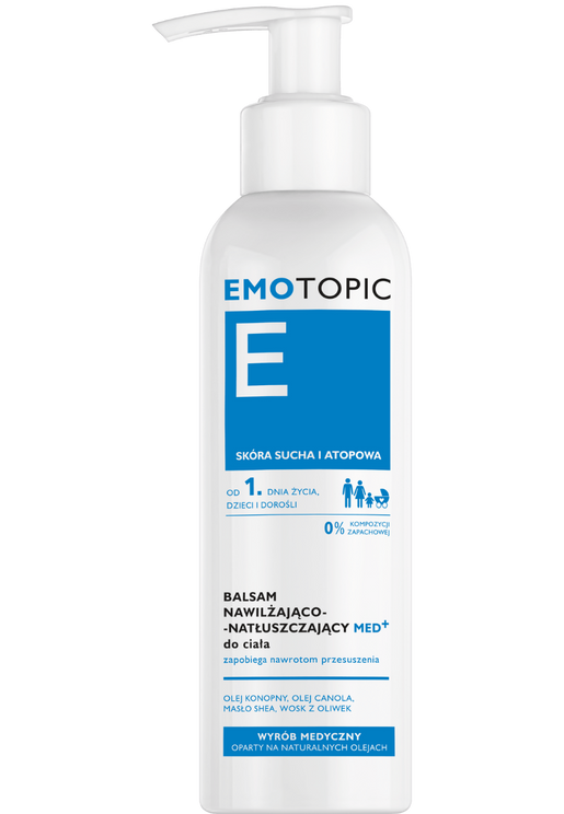 EMOTOPIC BALSAM NAWILŻAJĄCO-NATŁUSZCZAJĄCY MED+ do ciała 400 ml